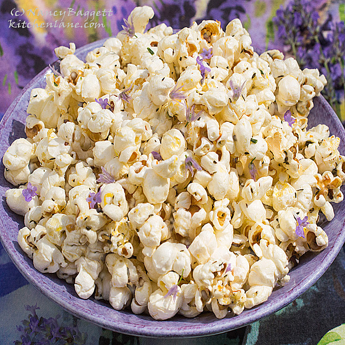 Lavender and Chive Herbed Popcorn-Best Ever Recipe